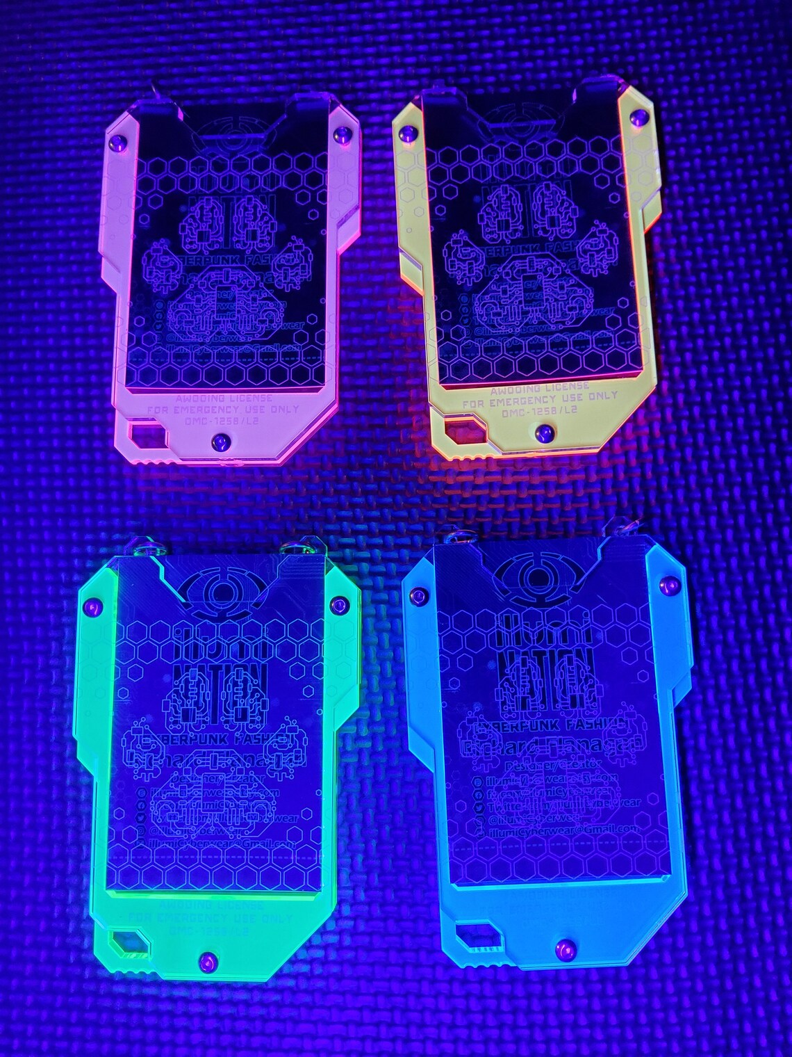 Cyberpunk Circuit Awooing License Keycard Style Card ID Holder - Etsy UK