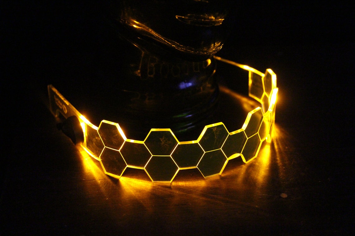 Hive Shield Slim Amber the Original Illuminated Cyberpunk Cyber Goth ...