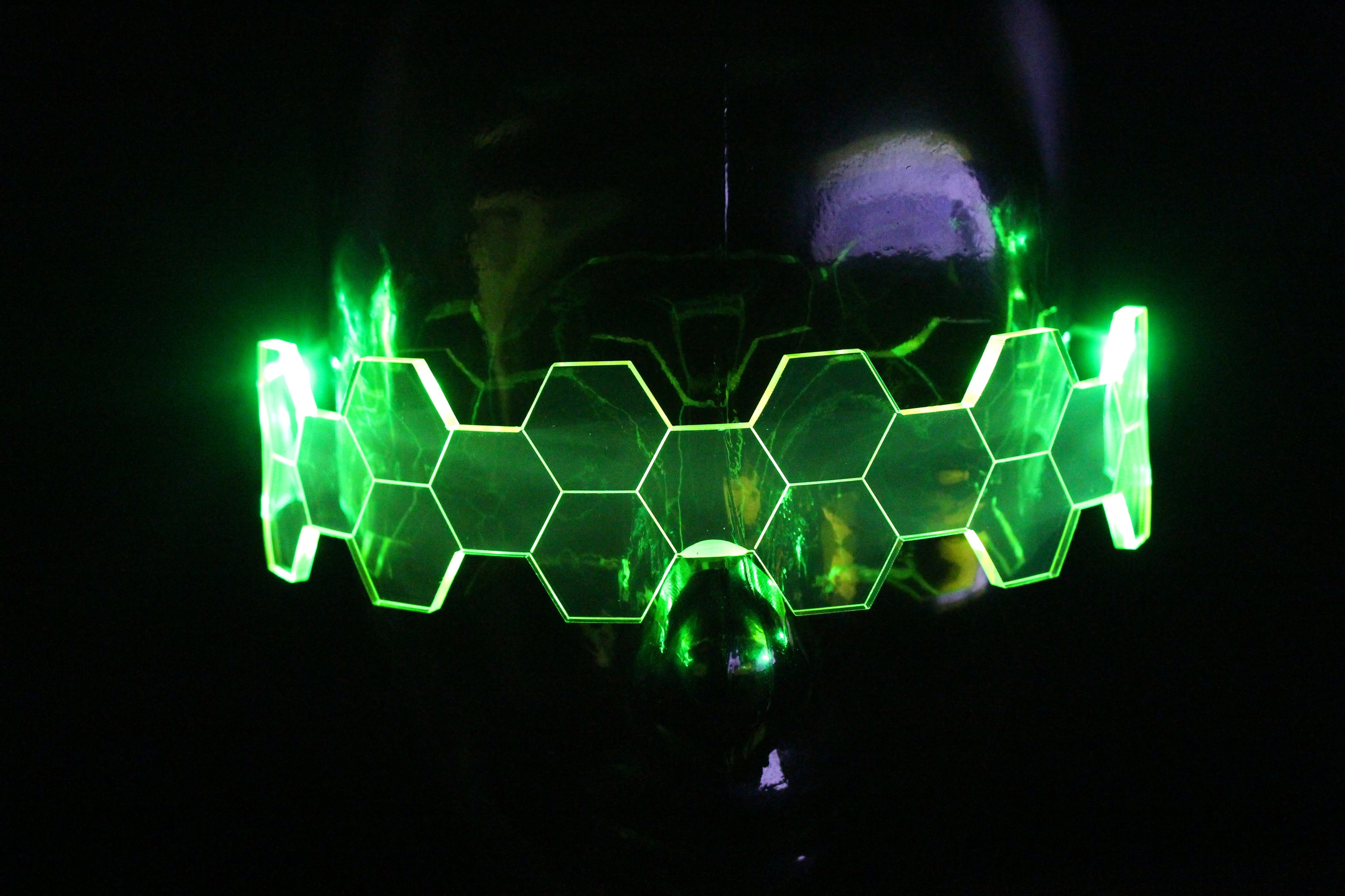 Hive Shield Slim Neon Green the Original Illuminated Cyberpunk Cyber ...