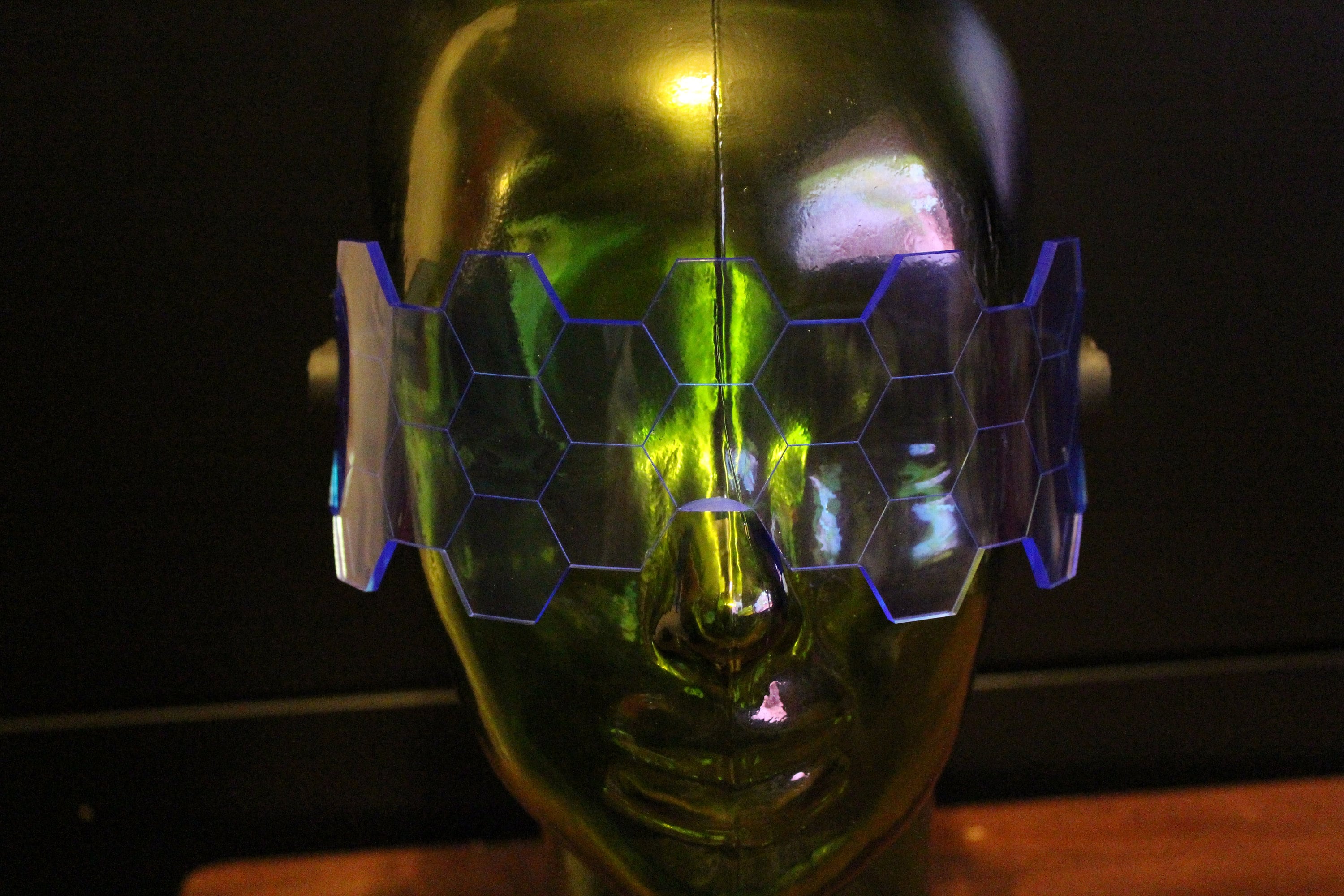 Hive Shield Vaporwave Neon Blue/pink the Original Illuminated Cyberpunk ...