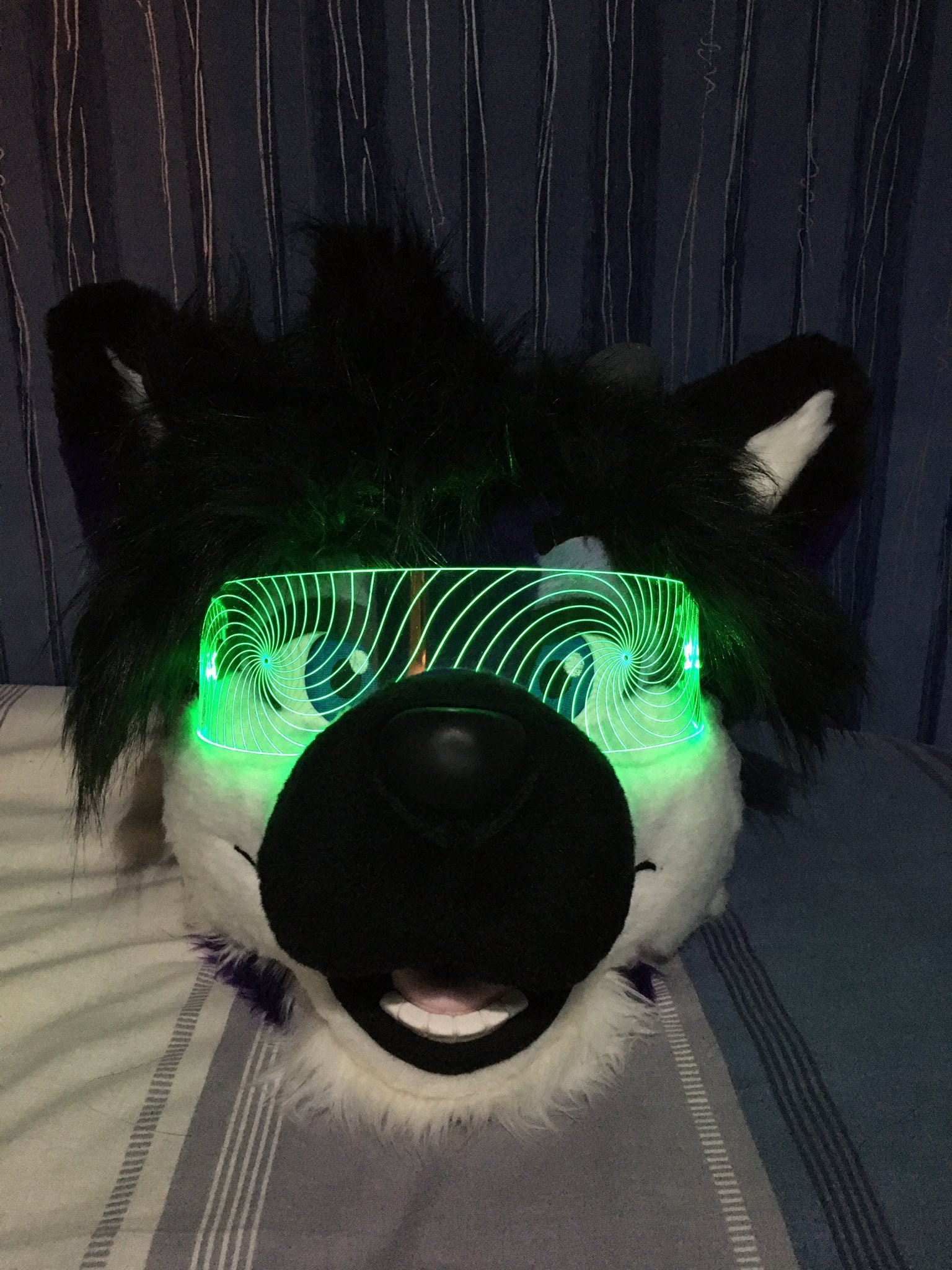 Illuminated Cyberpunk Cyber Goth Fursuit Visor HYPNO Clear - Etsy Canada