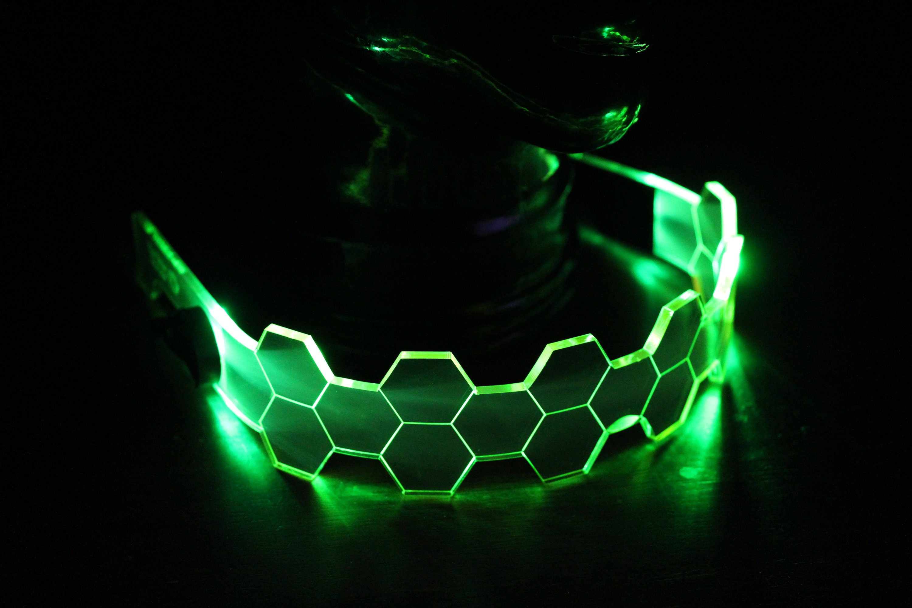 Hive Shield Slim Neon Green the Original Illuminated Cyberpunk Cyber ...