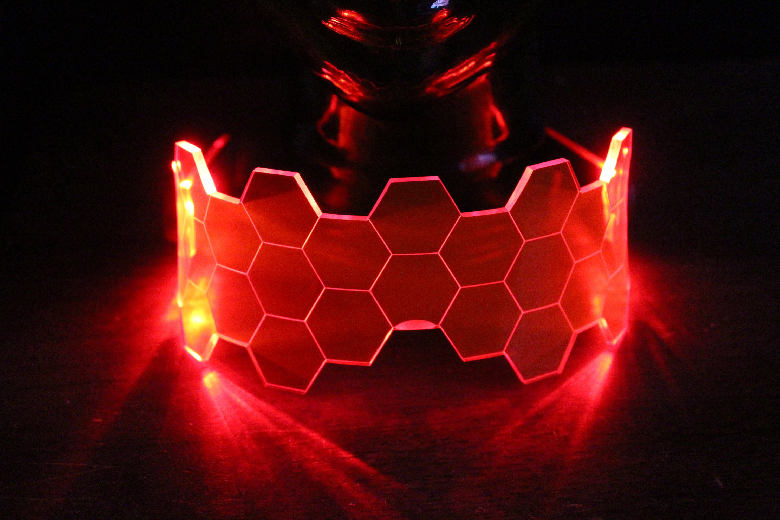 Hive Shield Neon Red- the Original Illuminated Cyberpunk Cyber Goth ...