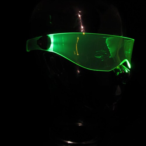 The Original Illuminated Cyberpunk Cyber Goth Visor V2 Visor | Etsy