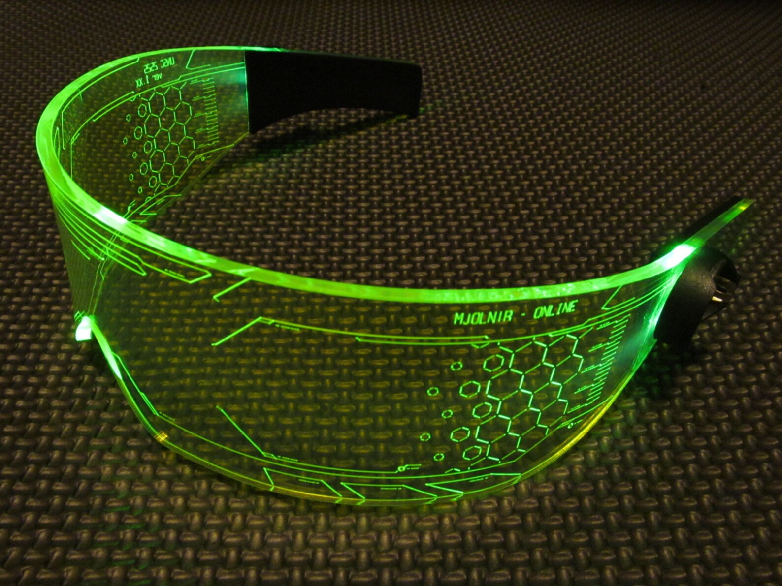 The Original Illuminated Cyberpunk Cyber Goth Visor WARCHIEF - Etsy