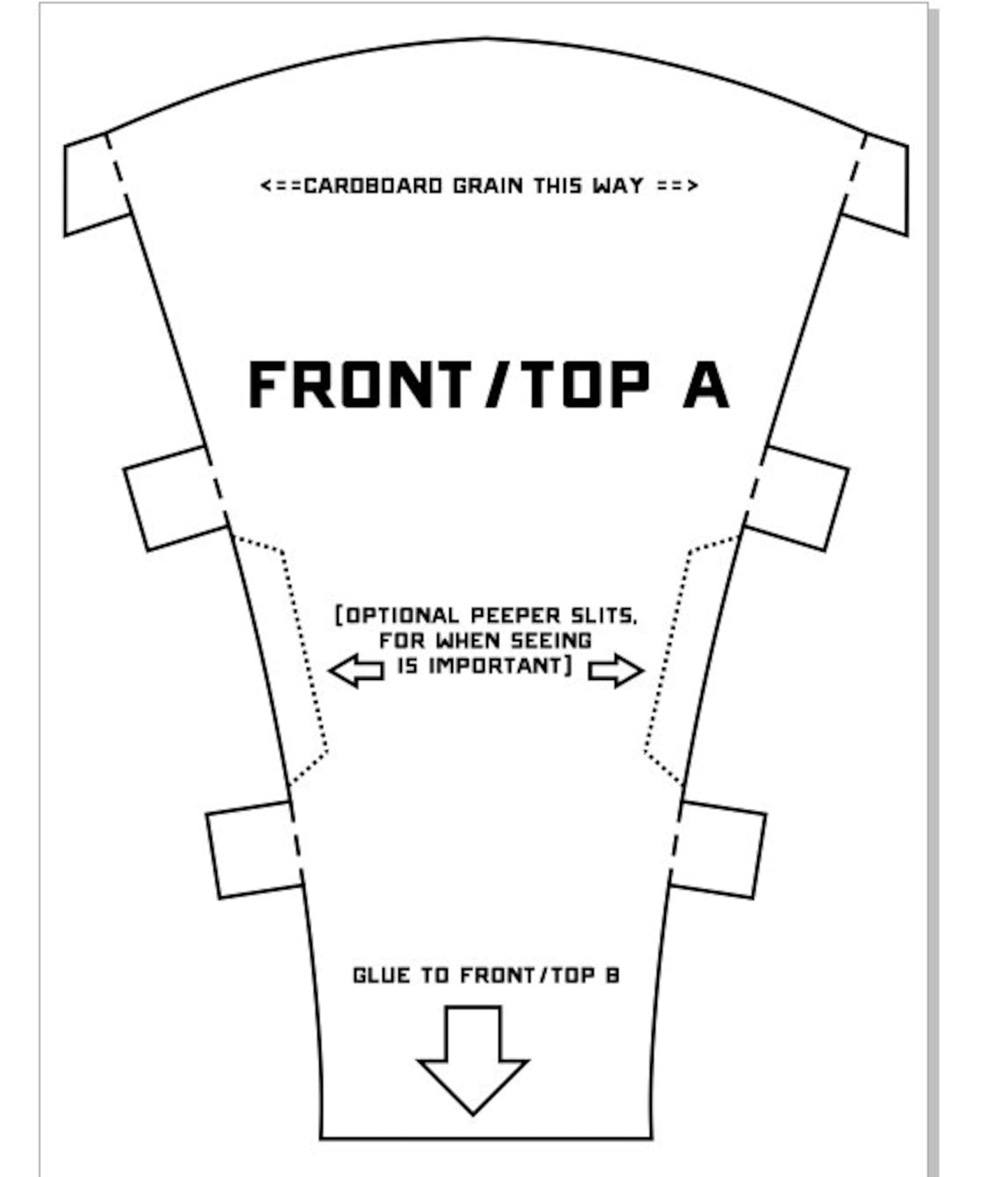 Cardboard Protogen Mask PDF FREE Link in Description - Etsy Ireland