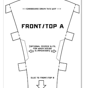 Cardboard Protogen Mask PDF *FREE- Link in Description* - Etsy