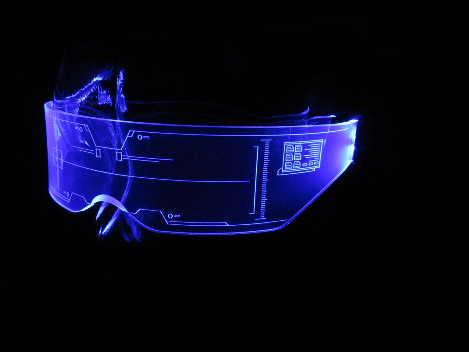 The Original Illuminated Cyberpunk Cyber Goth Visor Citadel - Etsy UK