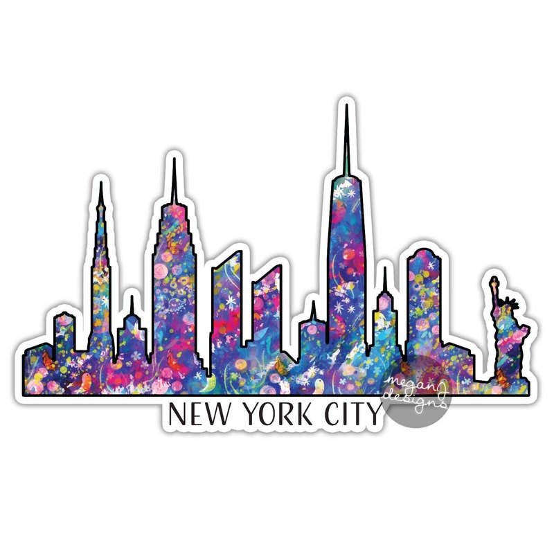 Nyc Skyline Decal - Etsy