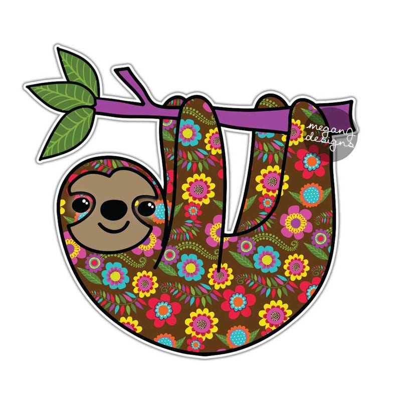Sloth Decals - Etsy