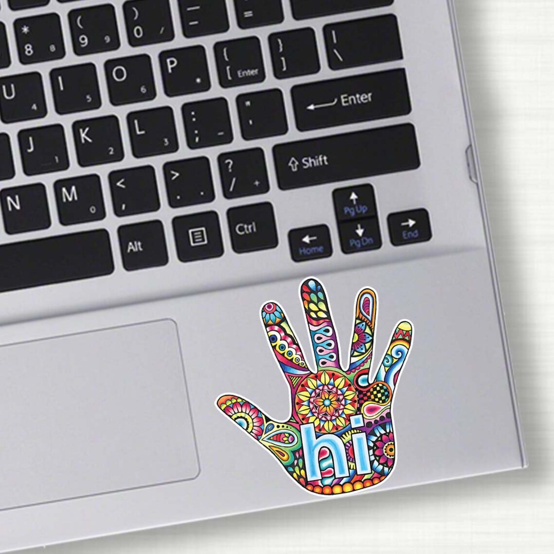 High Five Hand Laptop Sticker Decal Multicolor Car Decal - Etsy