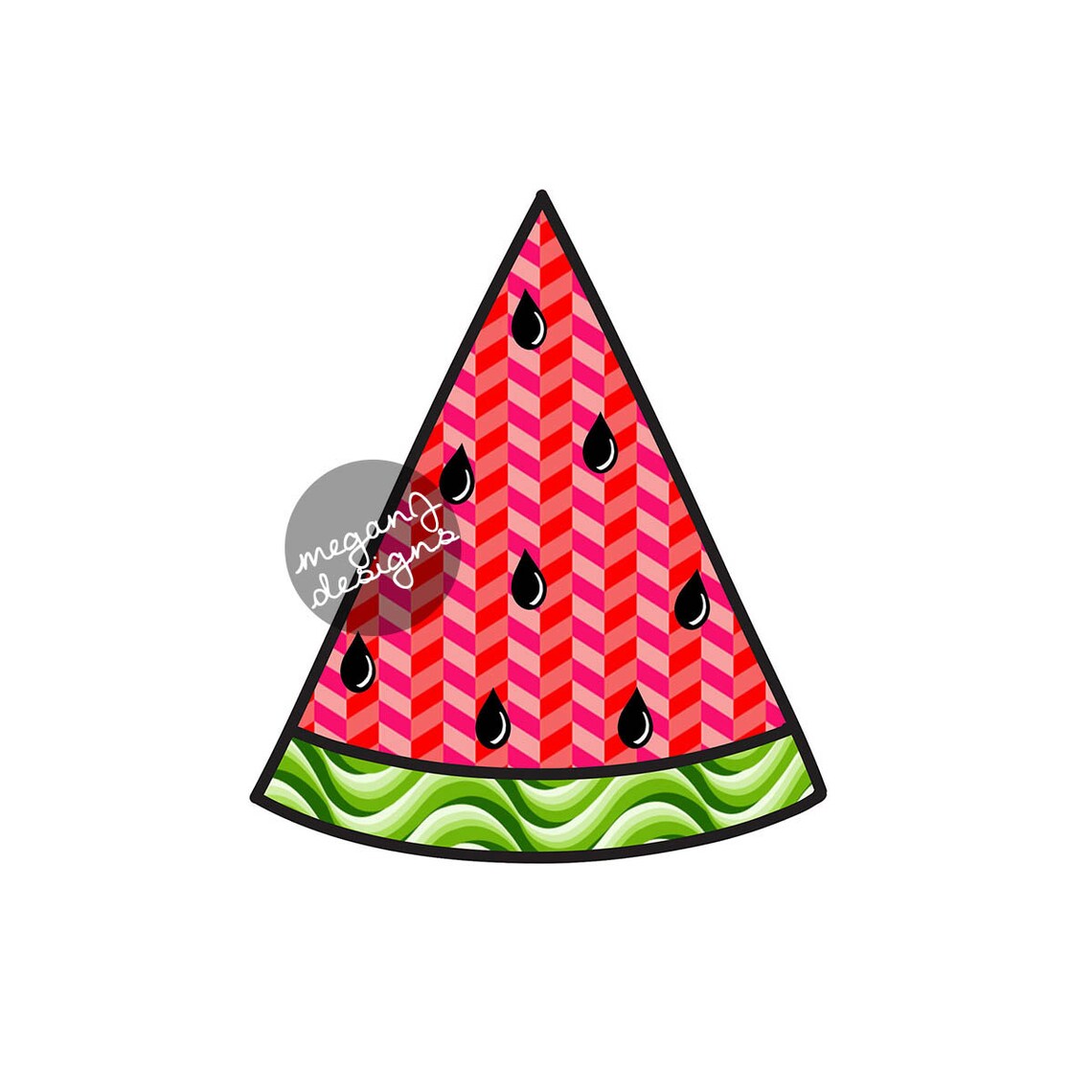 Watermelon Car Decal Bumper Sticker : Colorful Geometric - Etsy