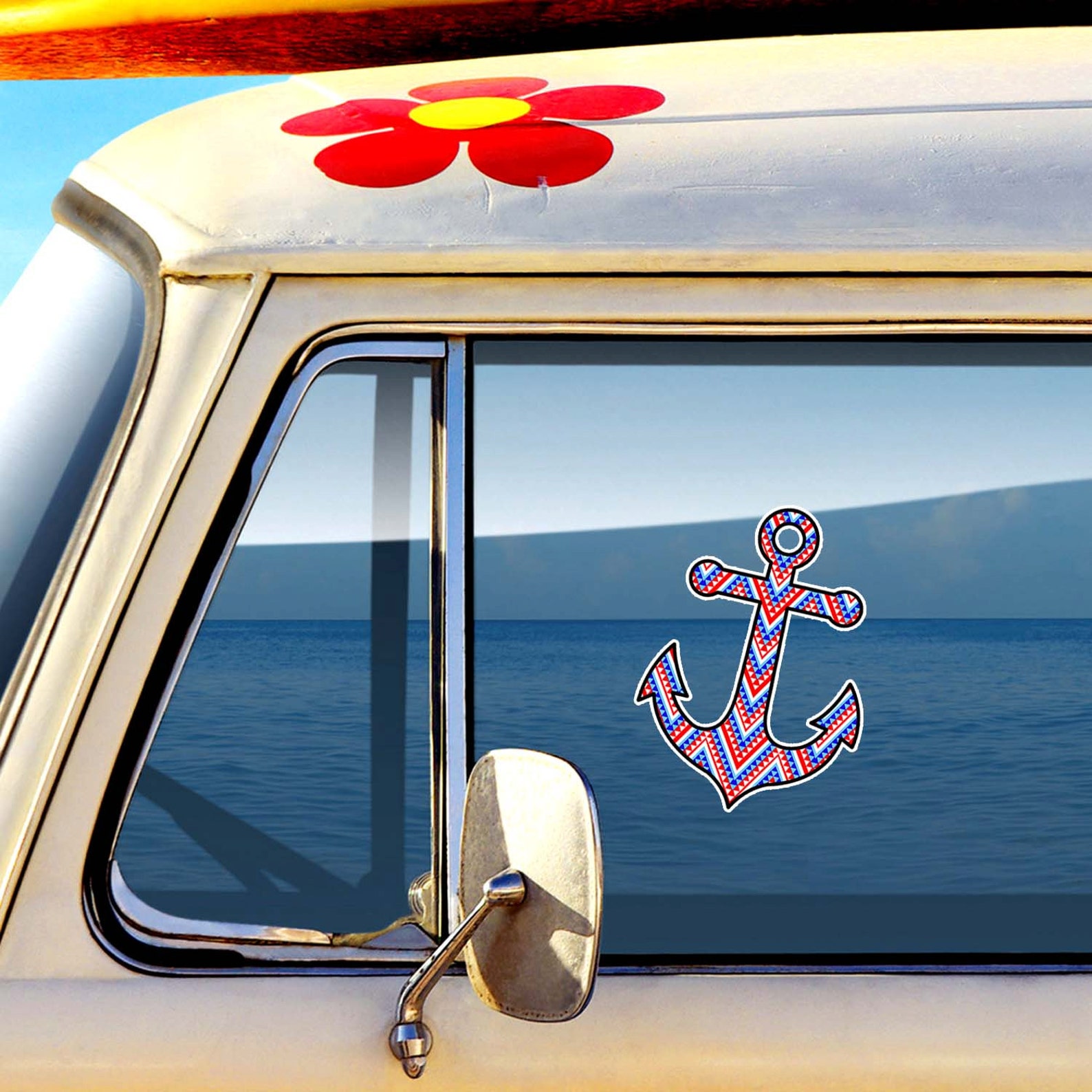 Anchor Car Decal Sticker: Patriotic American Tribal Pattern Cute ...
