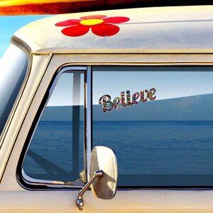 Believe Sticker - Colorful Design Bumper Sticker Laptop Decal Car Decal ...