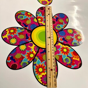 Floral Daisy Sticker - Cute Flower Bumper Sticker Hippie Boho Laptop ...