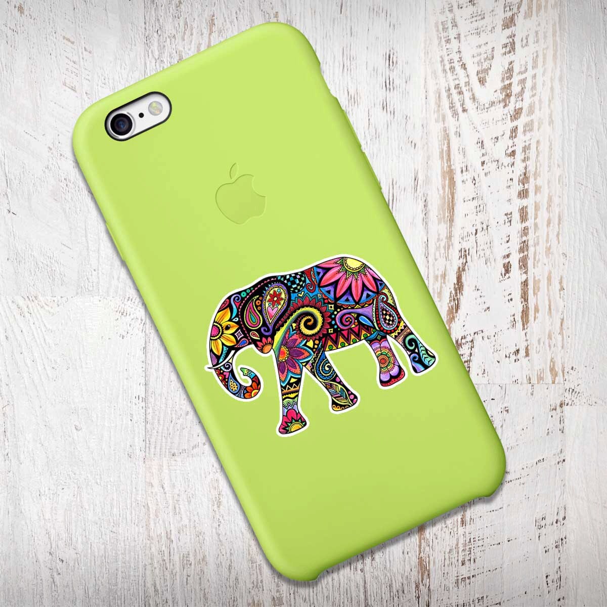 Mini Elephant Sticker Phone Decal Colorful Laptop Decal Small | Etsy