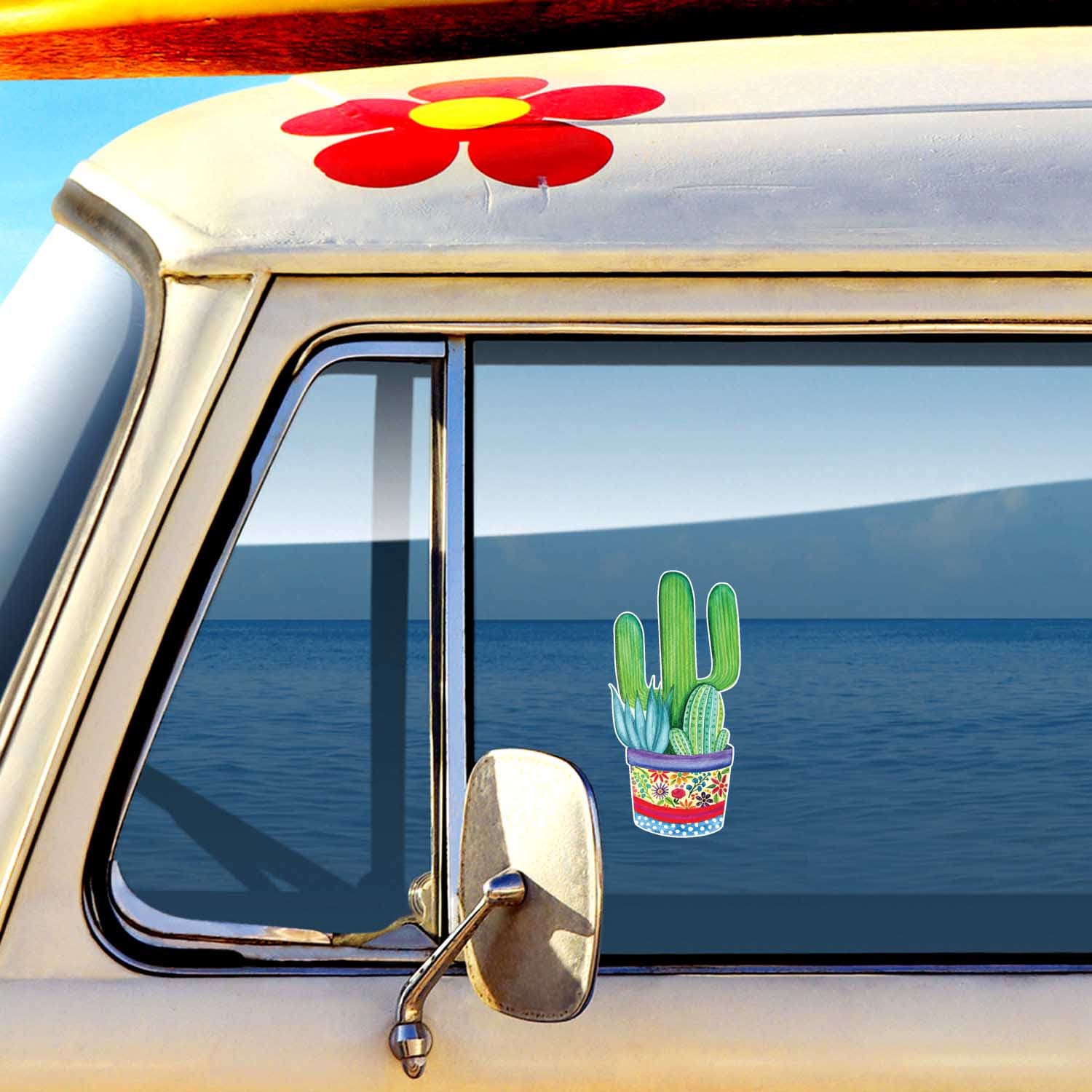 Cactus Succulent Sticker - Car Decal Laptop Decal Bumper Sticker Floral ...