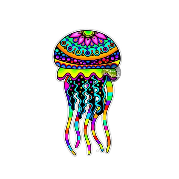 Jelly Fish Car Decals - Etsy