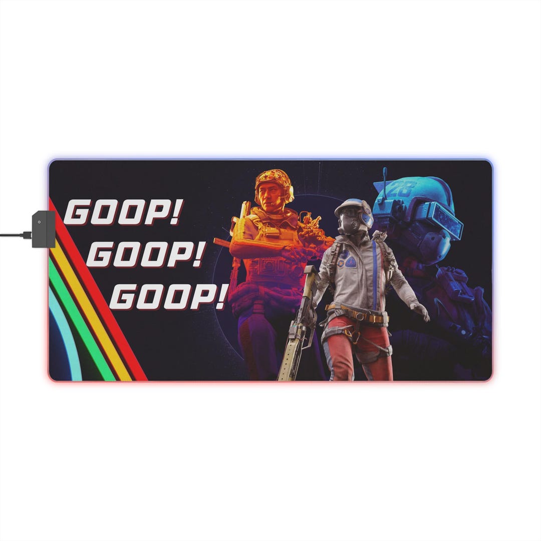 Arc Raiders | Goop! | RGB Desk Pad LED Gaming Mouse Pad - Etsy