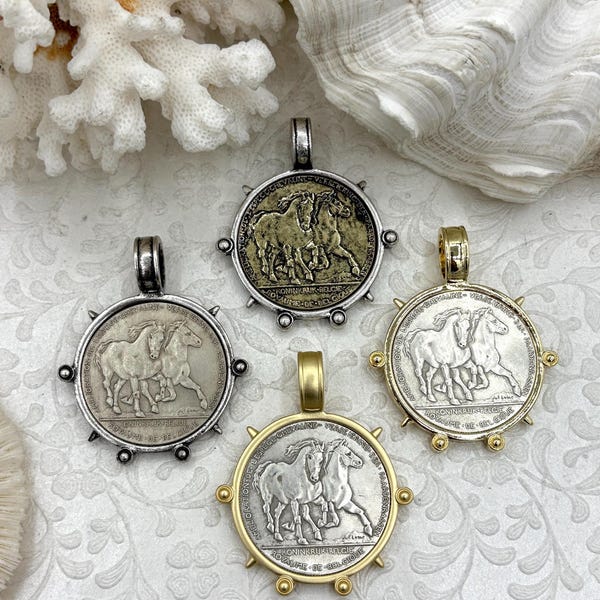 Vintage Pendant Belgian - Etsy