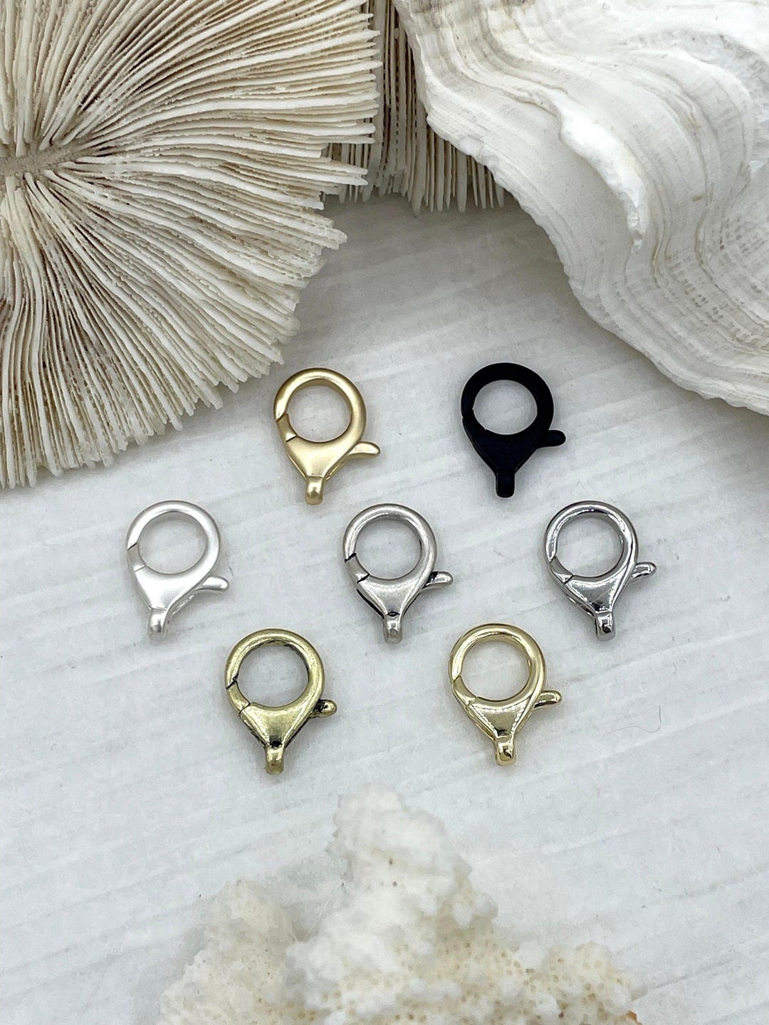 16mm Brass Lobster Clasp, Small Claw Clasp, Spring Hook Lobster Clasp ...