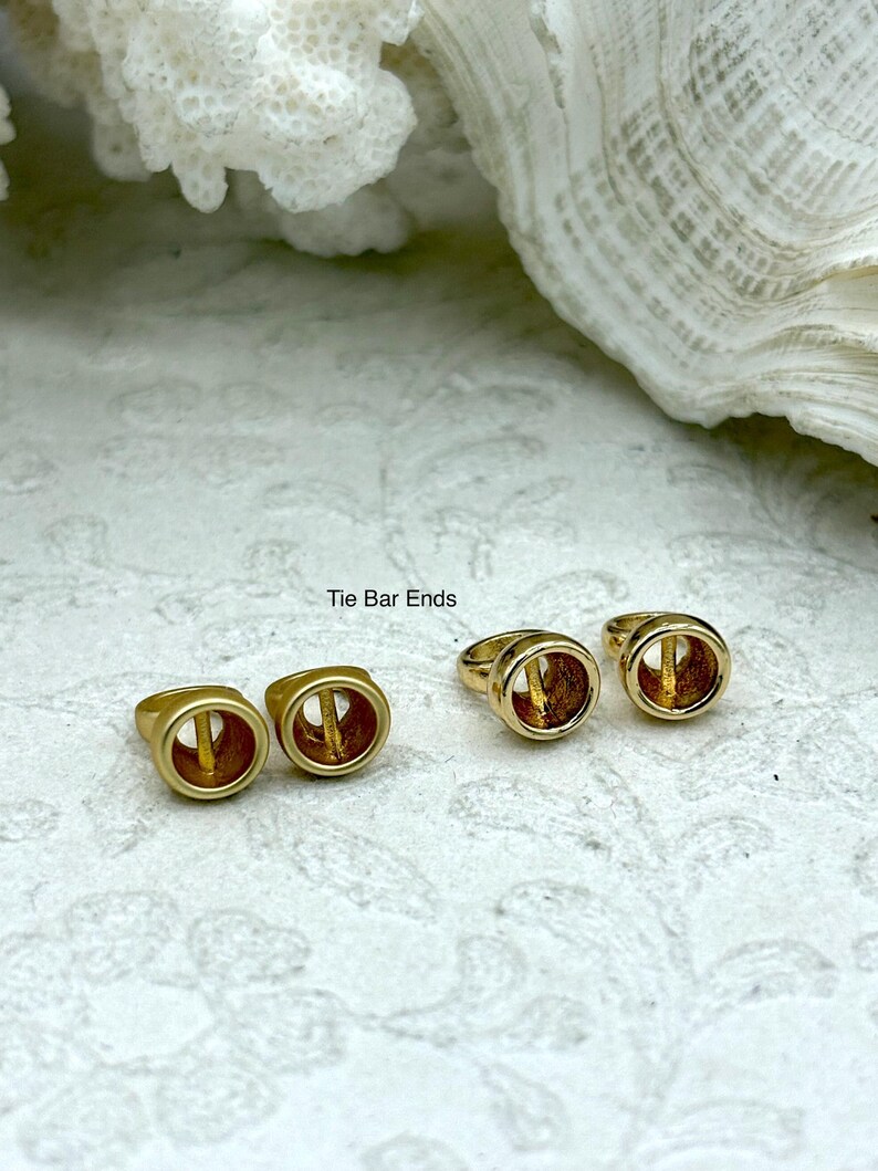 Brass End Cap Connectors 7mm, Jewelry Making Supplies, Gold & Matte ...