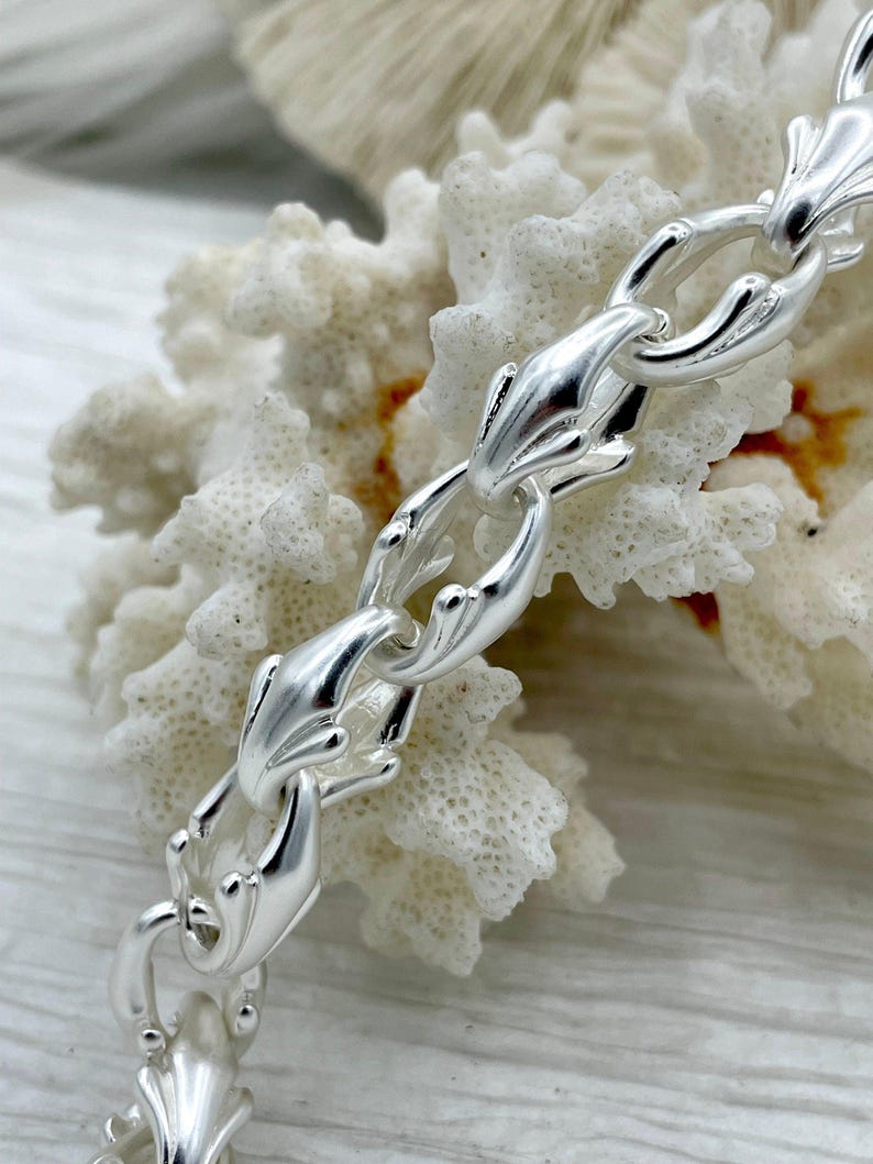 Chunky Ornate Statement Chain, Gold, Matte Gold, Silver, Sold by the ...