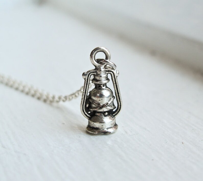 Lantern Necklace Fire Candle Light Vintage Style Jewelry | Etsy