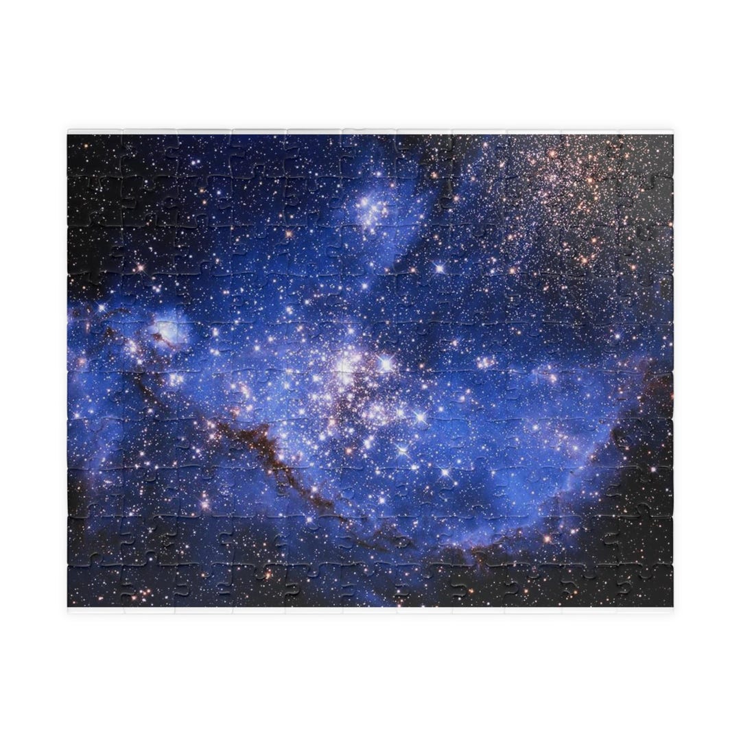 Blue Galaxy Nebula Puzzle 252/520/1014 Piece | Space Stars Jigsaw - Etsy
