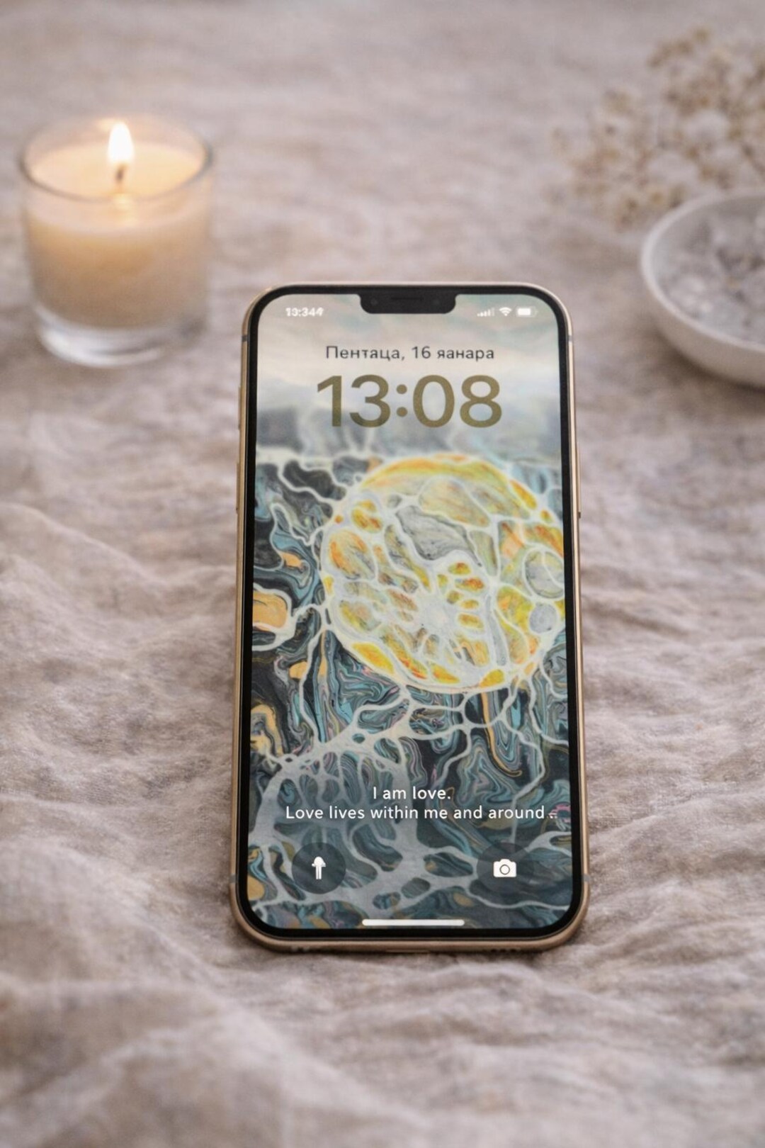 Full Moon Phone Wallpaper | Energy Art Digital Background | Love ...