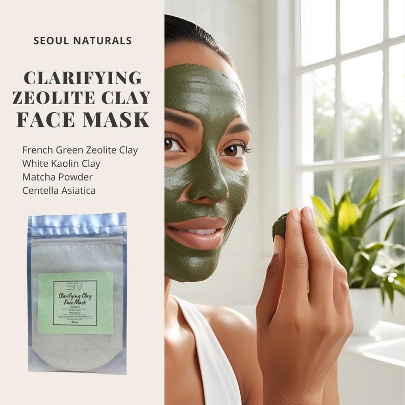 Zeolite Clay Face Mask - K Beauty - 3fl Oz - Etsy