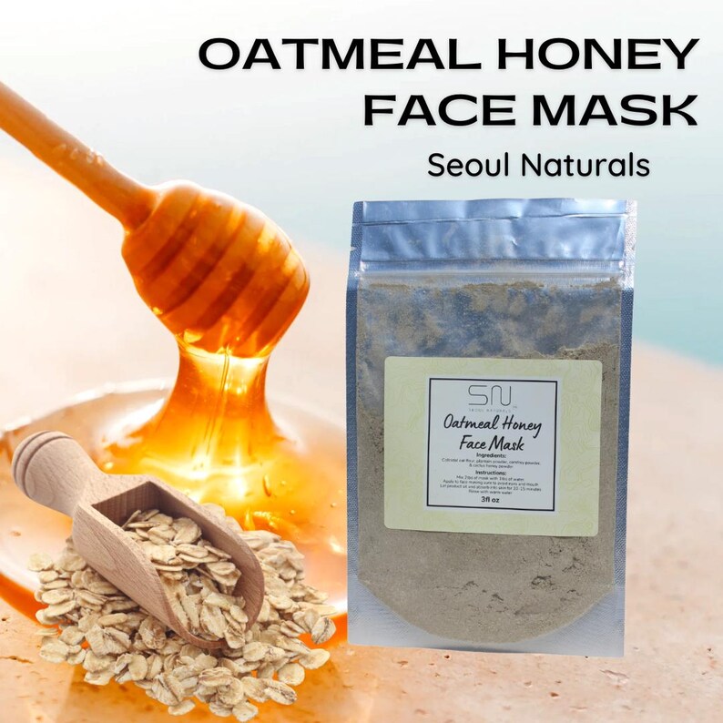 Oatmeal Honey Face Mask - K Beauty - 3fl Oz - Etsy