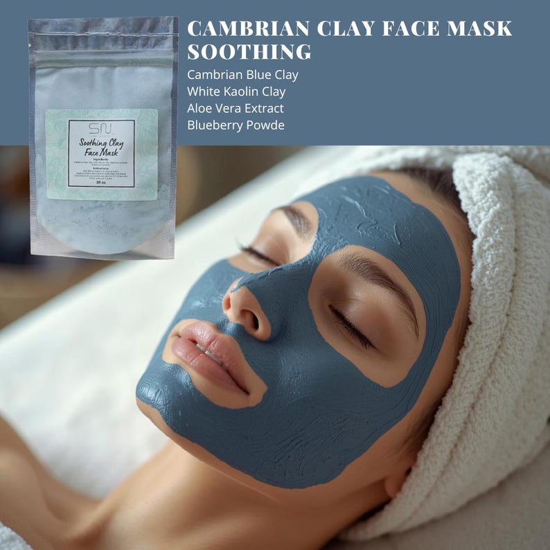 Cambrian Blue Clay Face Mask - K Beauty - 3fl Oz - Etsy