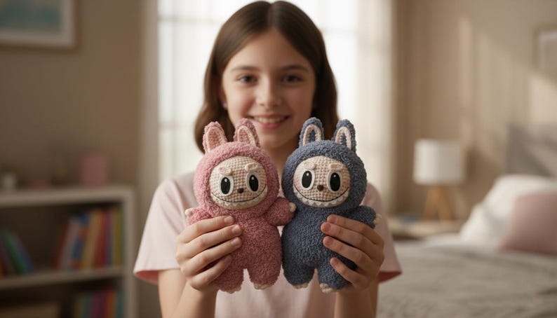 Labubu Crochet Pattern, Crochet Labubu Doll Pattern, Labubu Amigurumi ...