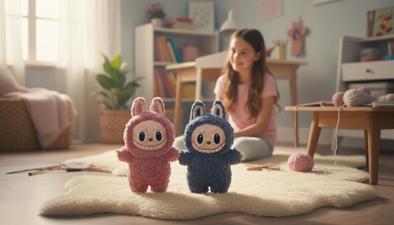 Labubu Crochet Pattern, Crochet Labubu Doll Pattern, Labubu Amigurumi ...