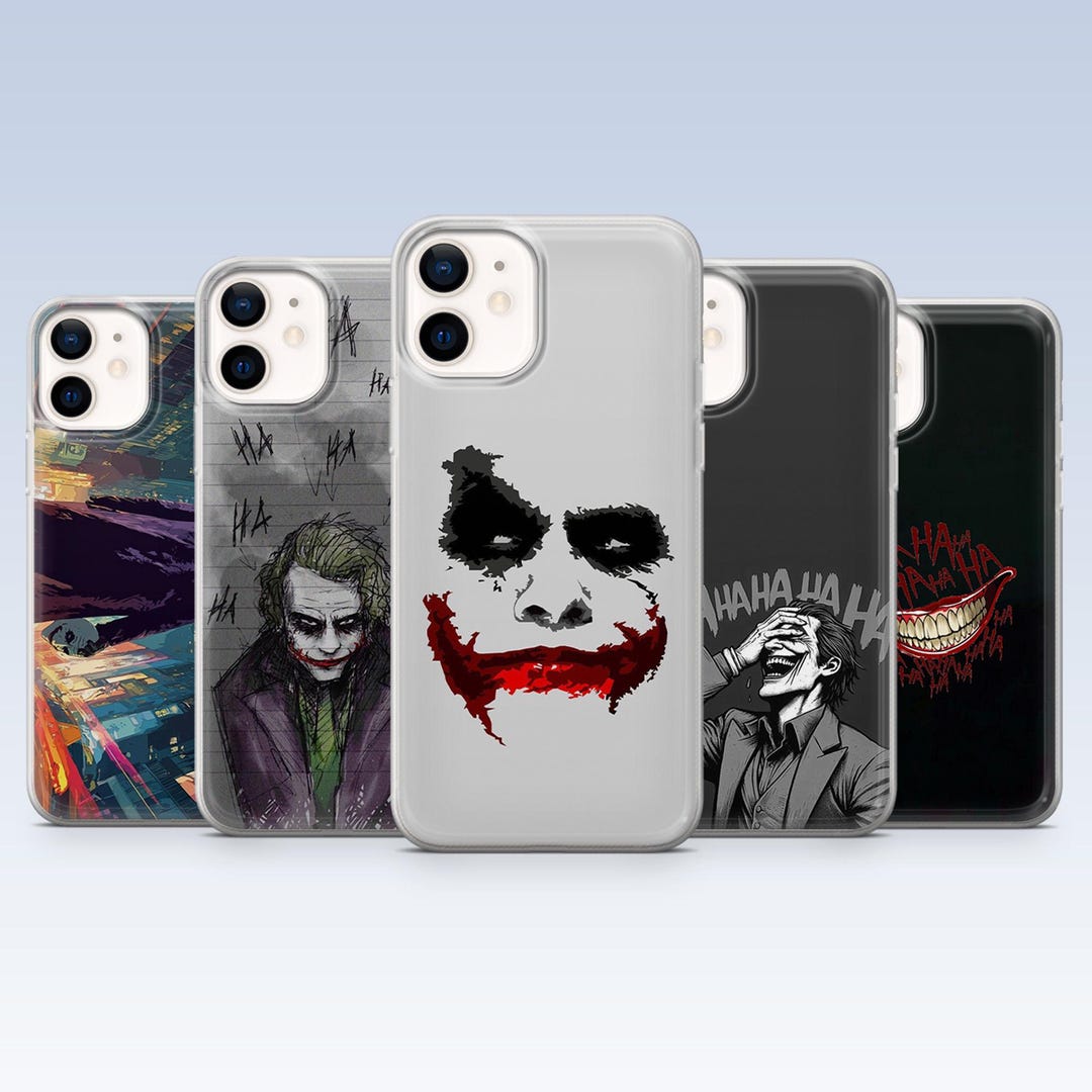 Joker Phone Case DC Villain Dark Chaos Cover for iPhone 17, 16, 15, 14 ...