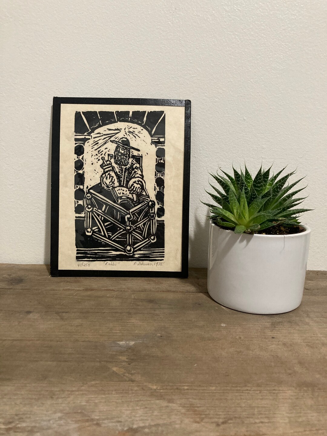 Robert Lederman Early Block Print 1978 / Original Fine Art Print ...