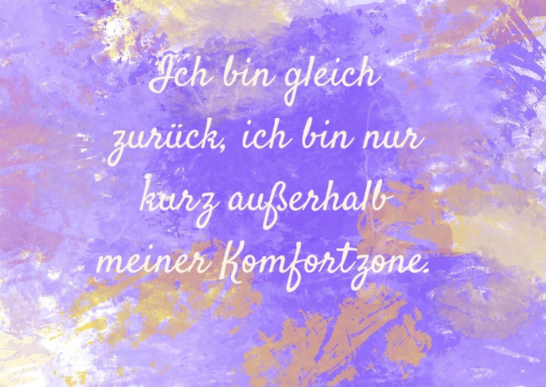 Postcard/art Card “i’ll Be Right Back, I’m Just Briefly Outside My ...