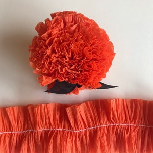 Free Shipping Handmade Crepe Paper Ruffles With Orange DIY Party ...