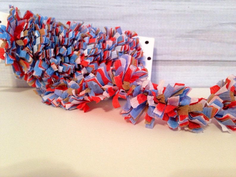 Free Shipping Paper Festooning Crepe Paper 4th of July - Etsy