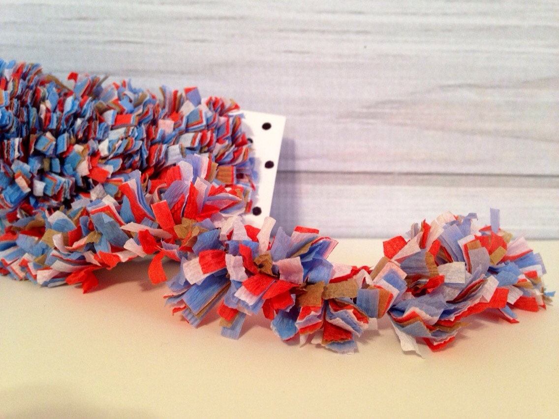 Free Shipping Paper Festooning Crepe Paper 4th of July - Etsy