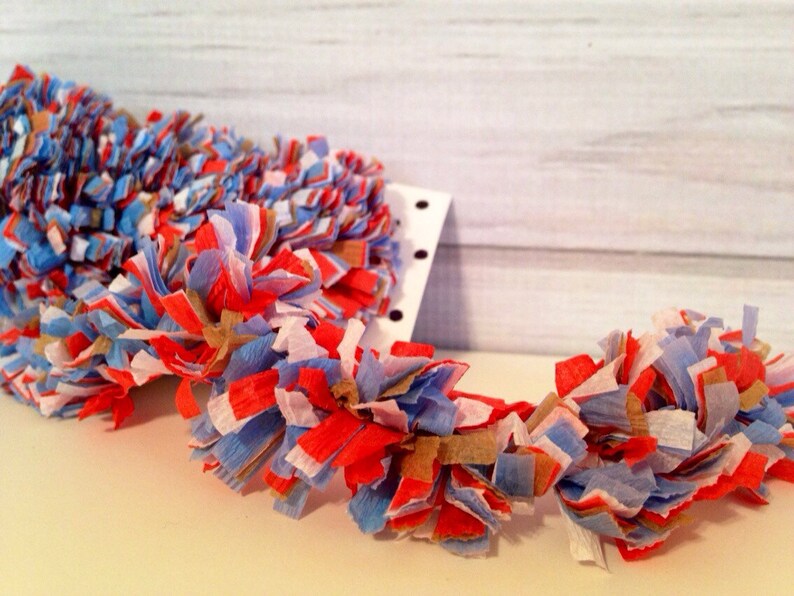 Free Shipping Paper Festooning Crepe Paper 4th of July - Etsy