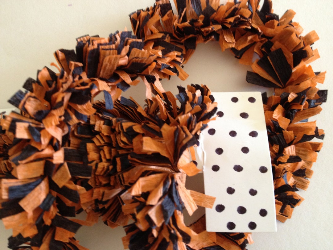 Free Shipping Paper Festooning Crepe Paper Garland Banner Black and ...