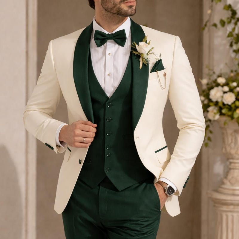 Ivory Suits for Groom - Etsy
