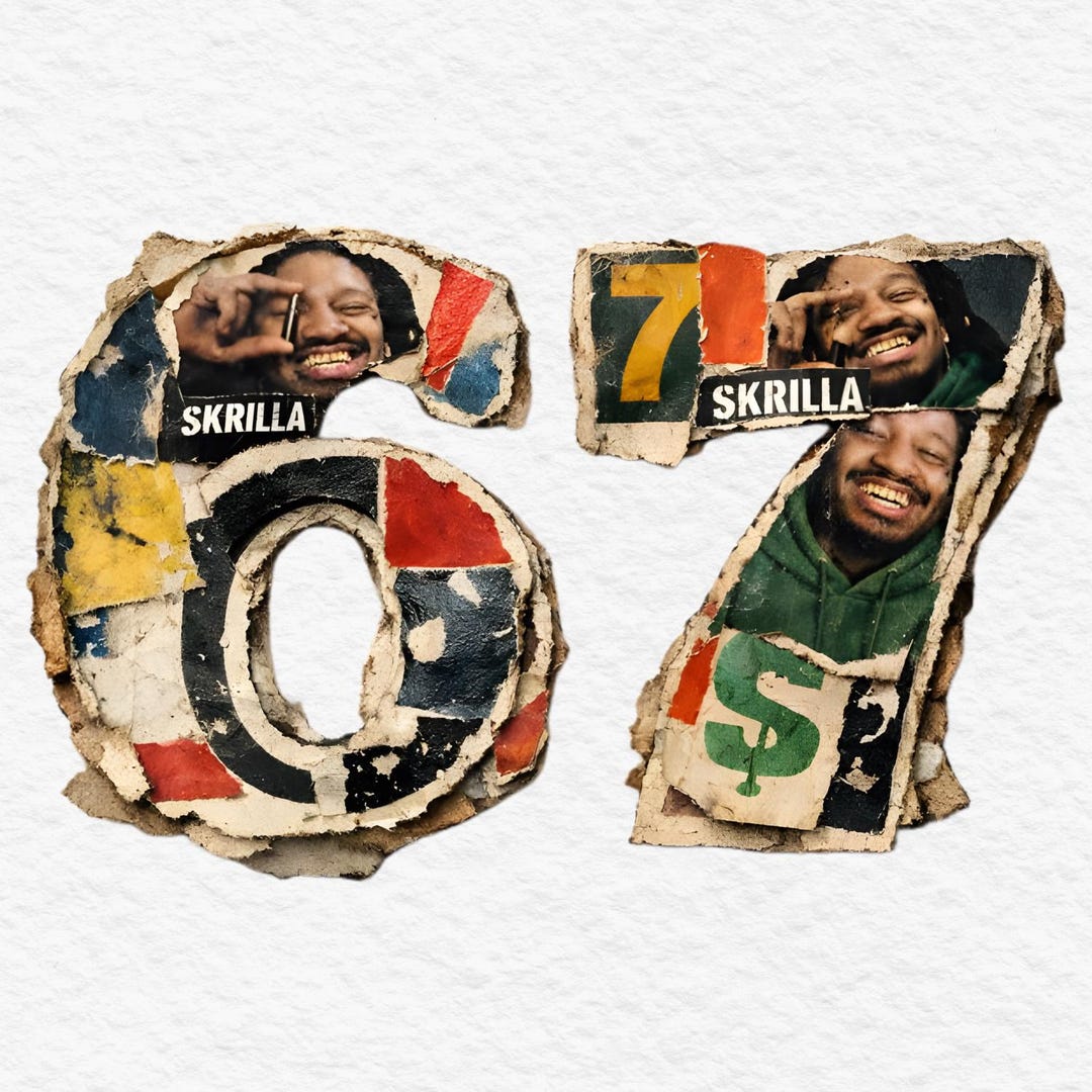 67 Brainrot Meme PNG – Six Seven Collage Number Design – Gen Alpha ...