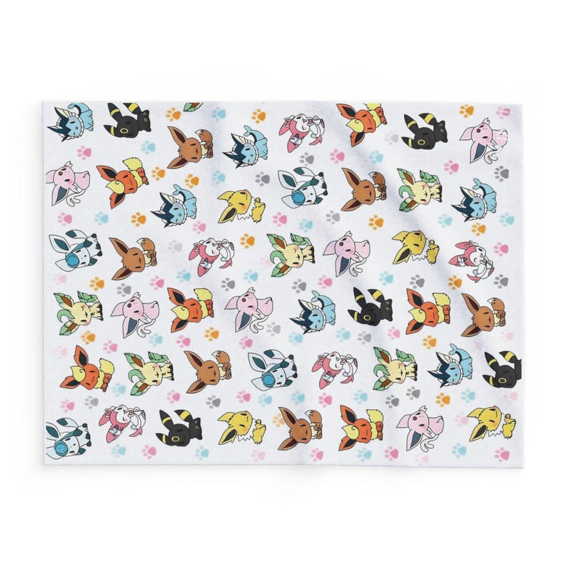 Pokemon Eevee Evolutions Blanket | Eeveelutions Throw Blanket | Eevee ...