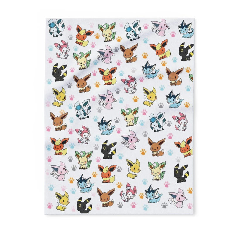 Pokemon Eevee Evolutions Blanket | Eeveelutions Throw Blanket | Eevee ...