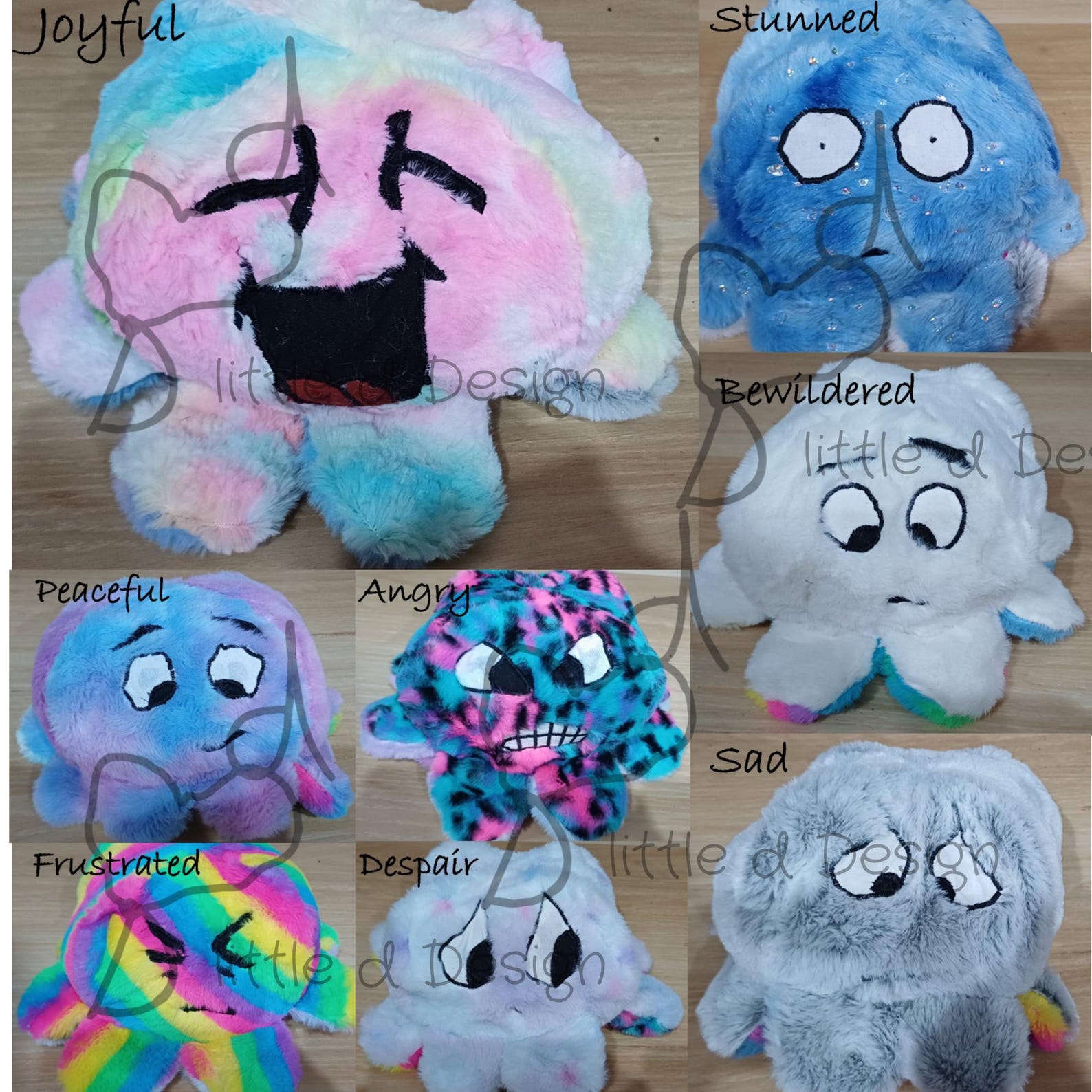 8-in-1 Emotional Octopus - Etsy