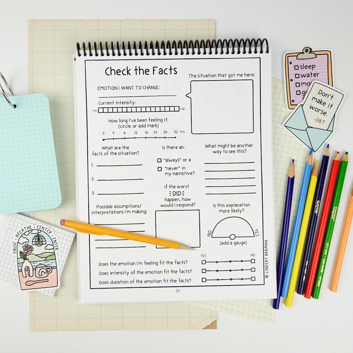 DBT Activity Book | A Visual Guide to Dialectical Behavior Therapy for ...