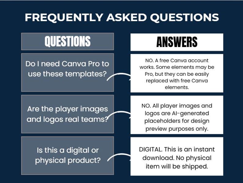 Soccer Social Media Canva Template | Editable Game Day Graphics ...